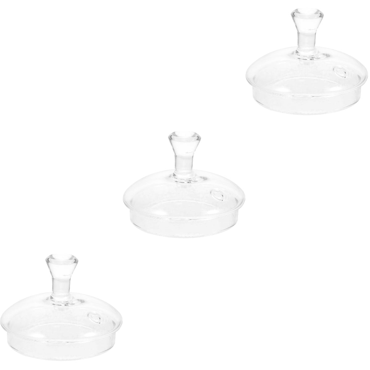 3pcs Transparent Teapot Cover Replacement Teapot Lid Glass Tea Kettle ...