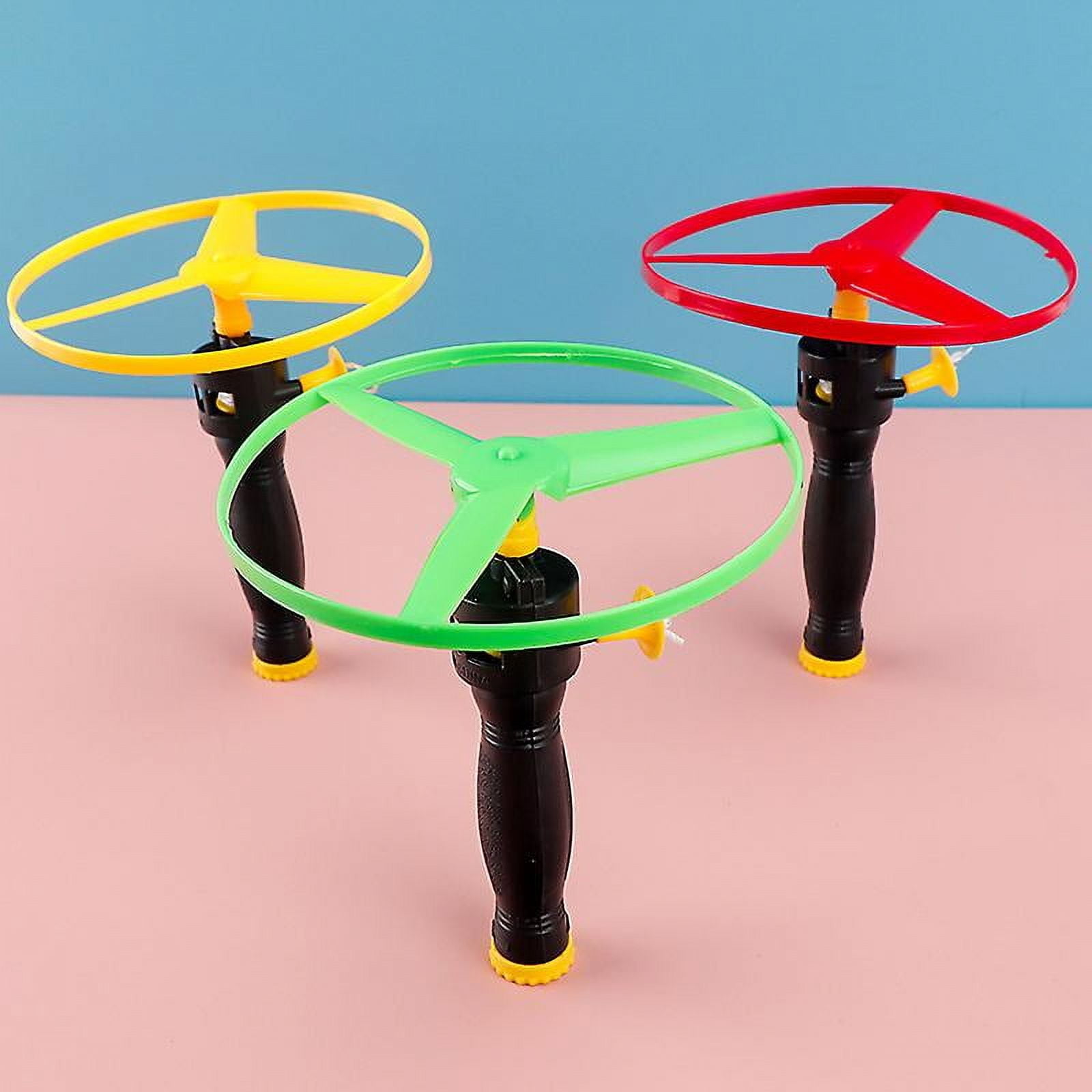 3pcs Twirly Flying Model With Starter Random Color Flying Saucer With ...
