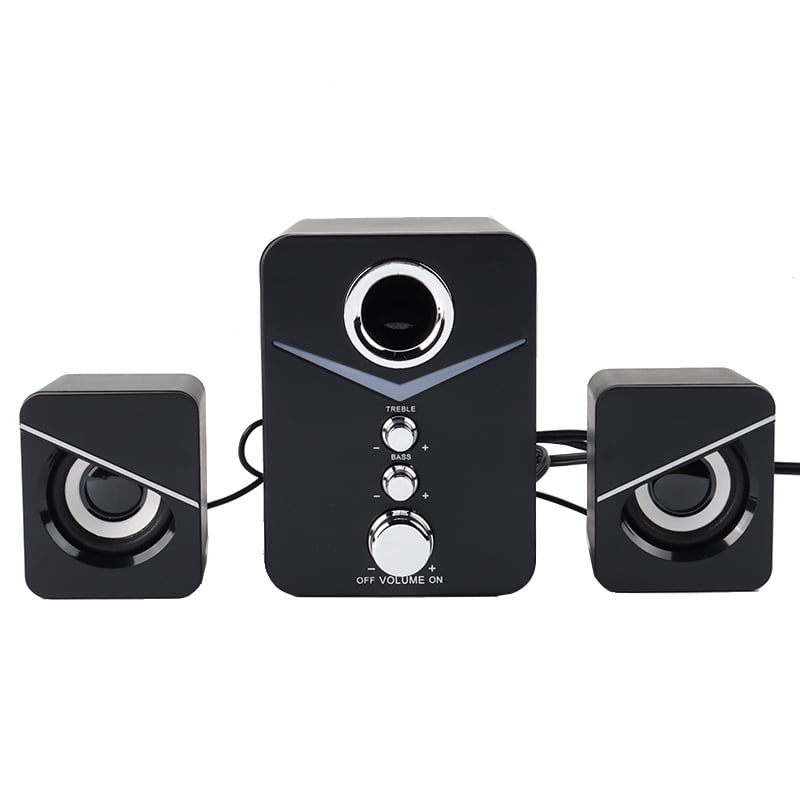 3pcs USB 3.5mm Wired Multimedia Speaker Surround Stereo Computer ...