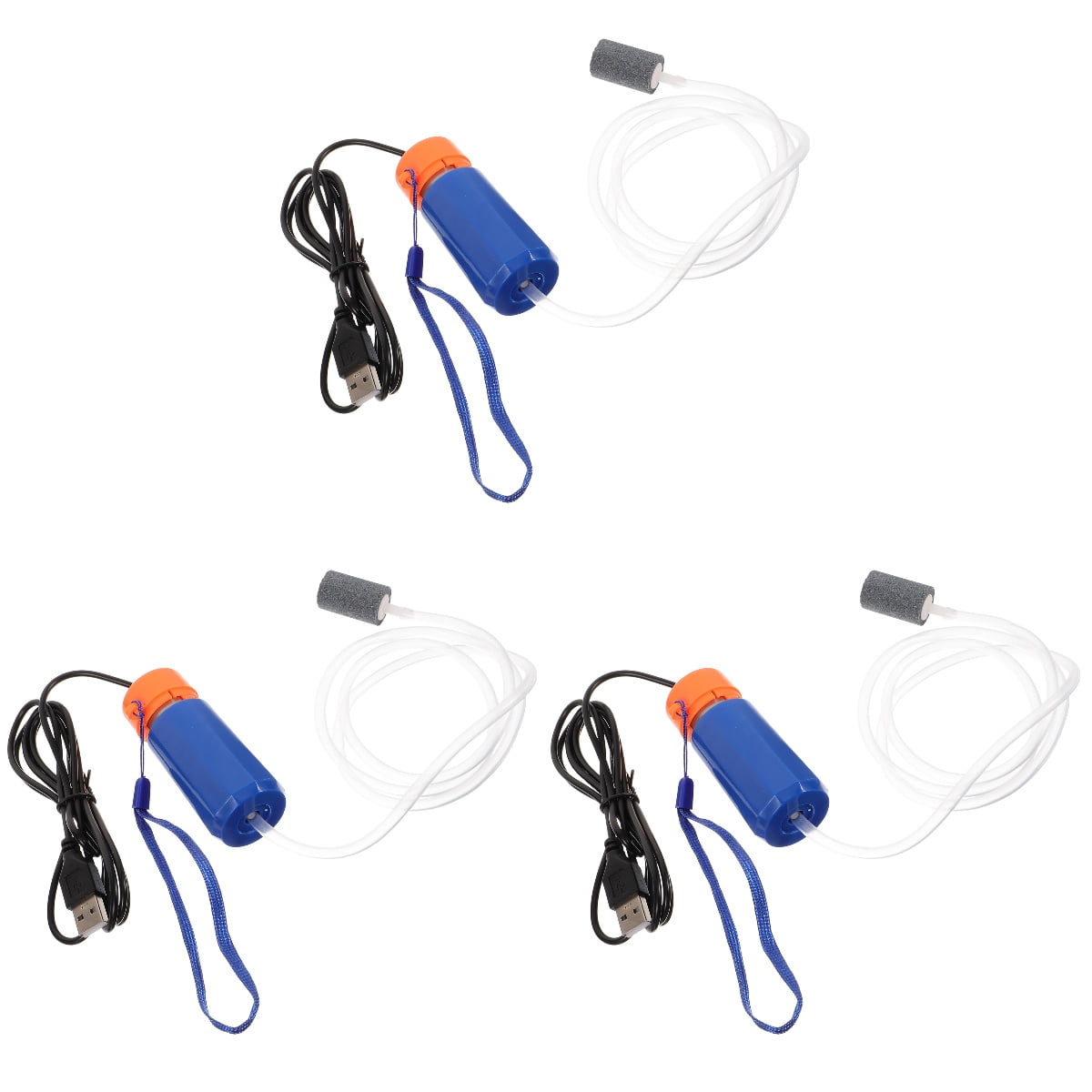 3pcs USB Powered Aquarium Air Pump Aerator Pump Silent Fish Tank Pump ...