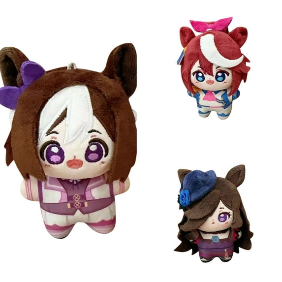 3pcs Uma Musume: Pretty Derby Plush Dolls,4.7" Anime Pretty Derby ...