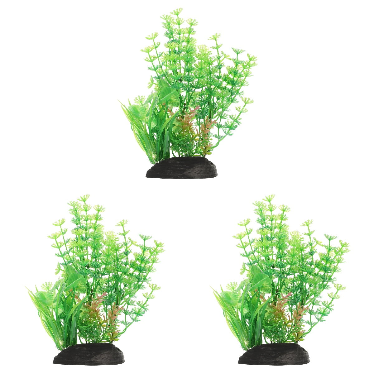 3pcs Underwater Water Plant Fish Tank Decorative Plant Statue Realistic ...