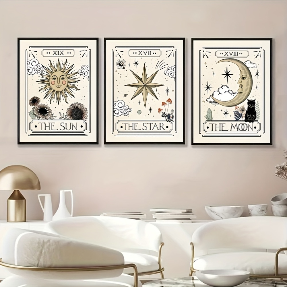 3pcs,Unframed.Tarot poster set.Ancient divination technique.Beautiful ...