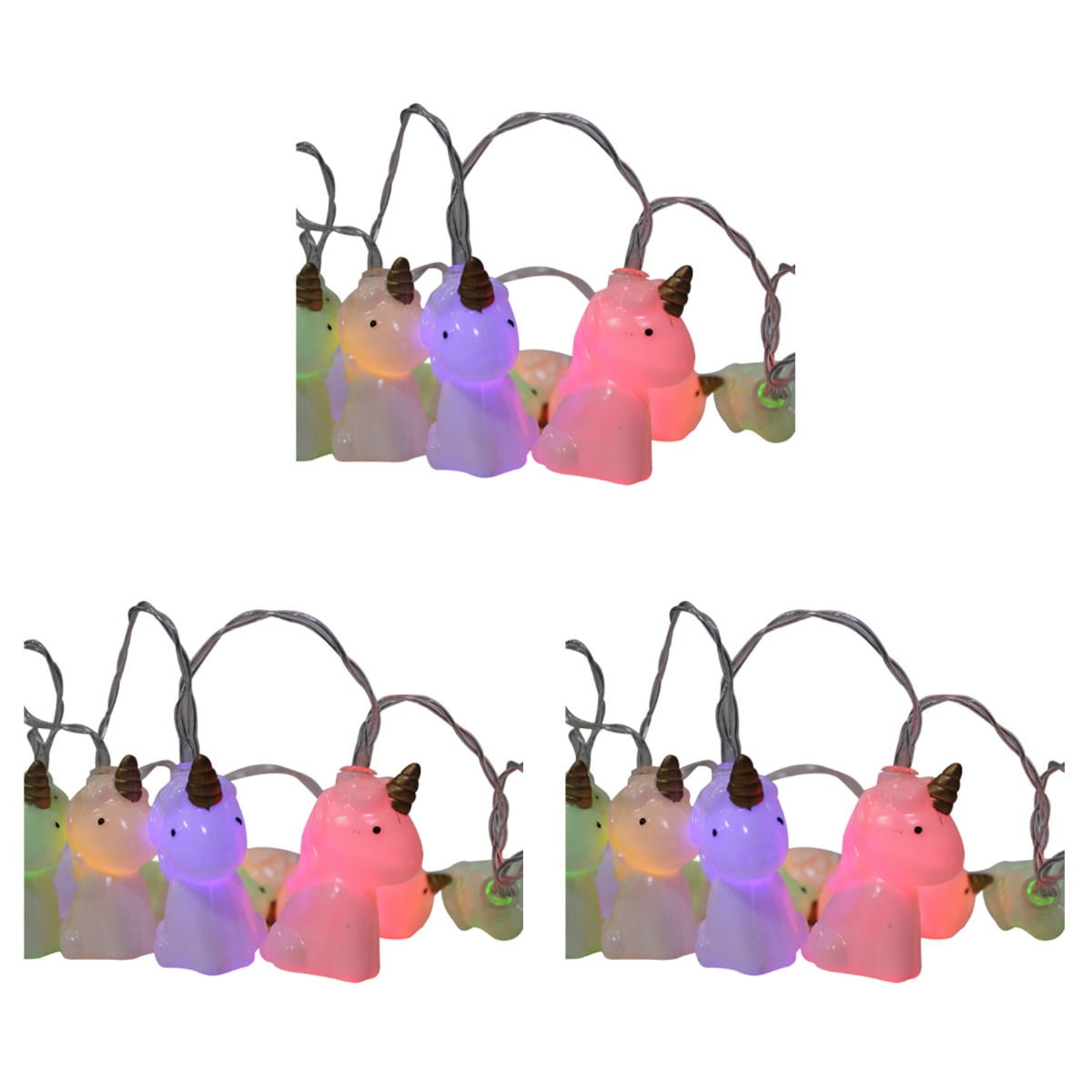 3pcs Unicorn String Light Colorful String Lamp Decorative Light ...