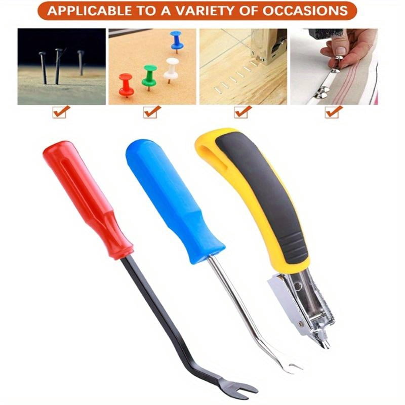 3pcs Upholstery and Construction Staple Remover with Tack Puller Tool ...