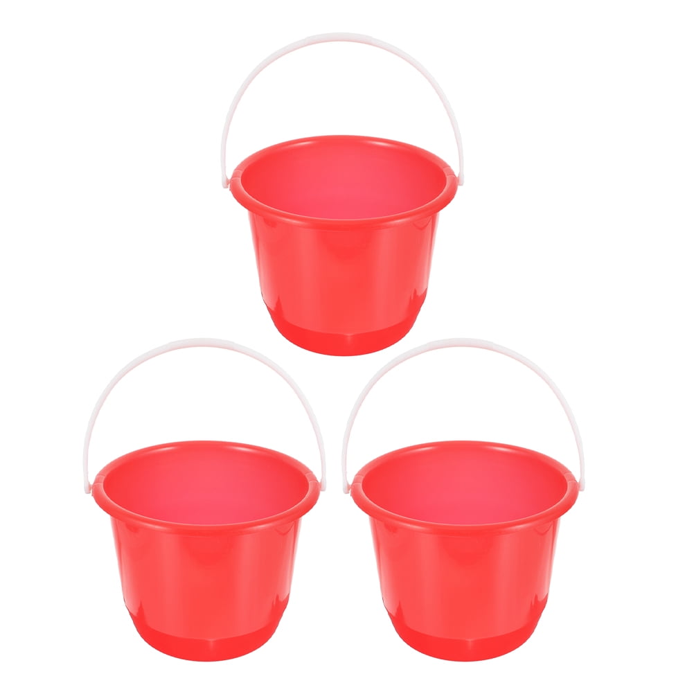 3pcs Versatile Water Buckets for Gardening Convenient Handle Water Bucket Portable Handheld ...