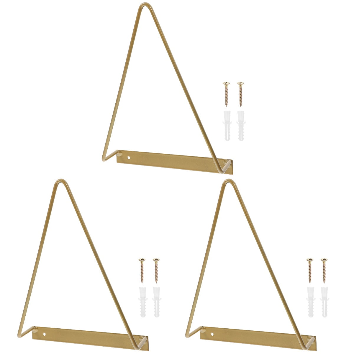 3pcs Wall Record Holder Triangular Vinyl Media Display Album Record ...