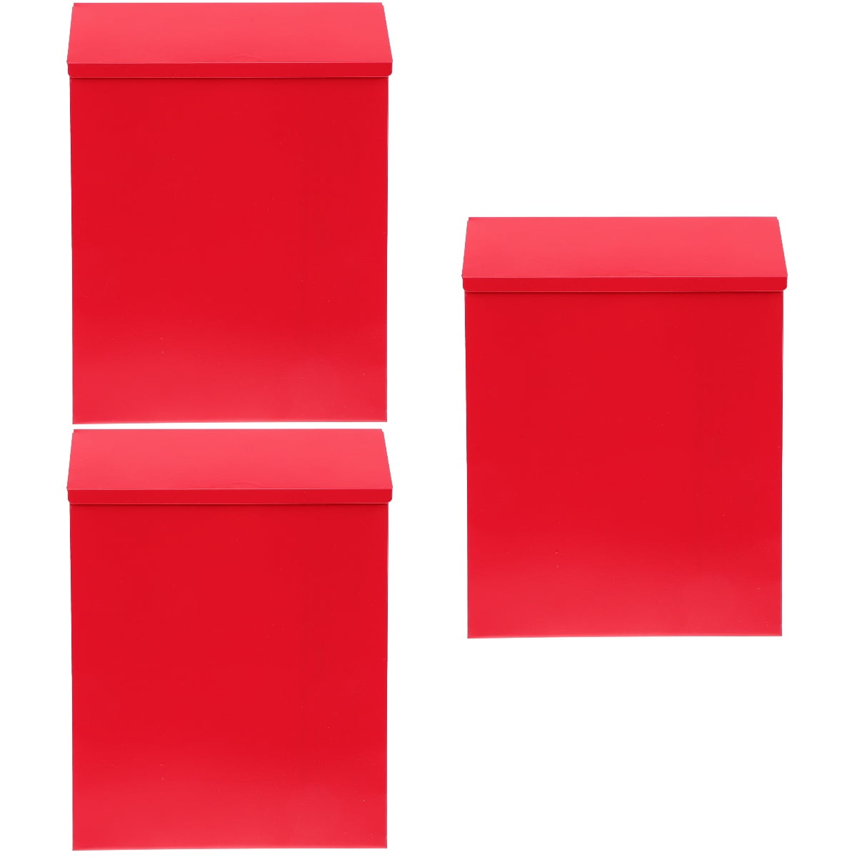 3pcs Wall-mounted Mailbox Creative Letter Container European Style Mail ...