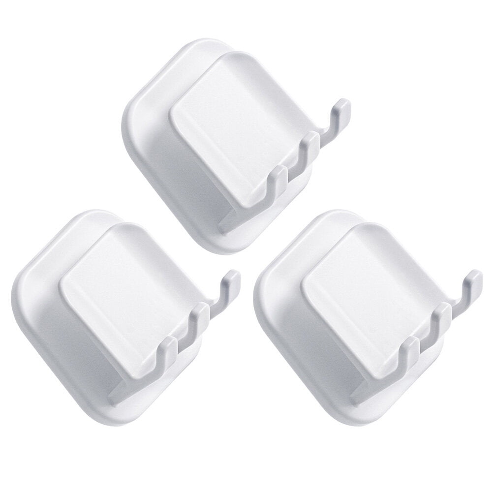 3pcs Wall-mounted Toiletries Racks Toothbrush Holders Tooth Cup Hangers ...