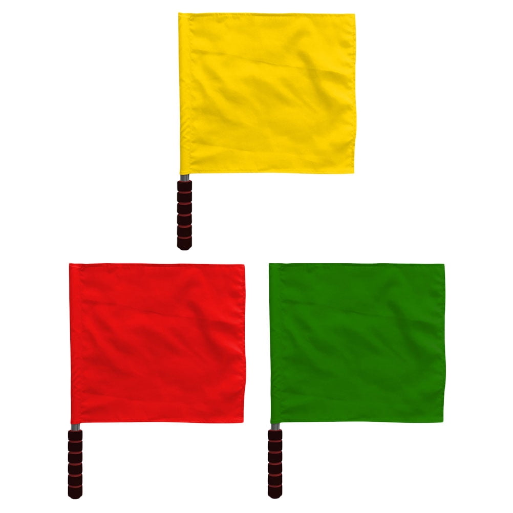 3pcs Warning Signal Flags Traffic Safety Signal Flag Commander Signal ...