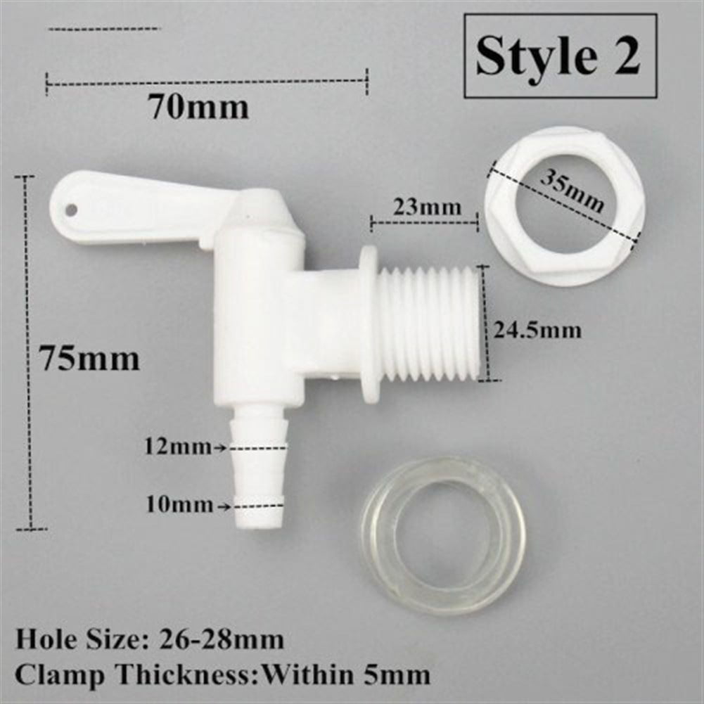 3pcs Water Tank Outlet Switch Connector Plastic Bucket Valve For Garden ...