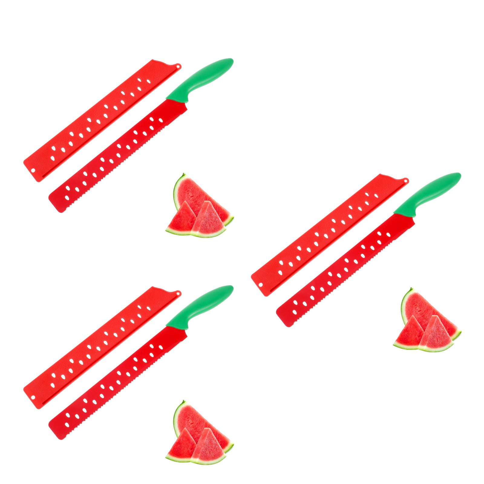 3pcs Watermelon Knife with Sleeve, Long Serrated Watermelon Knife for ...