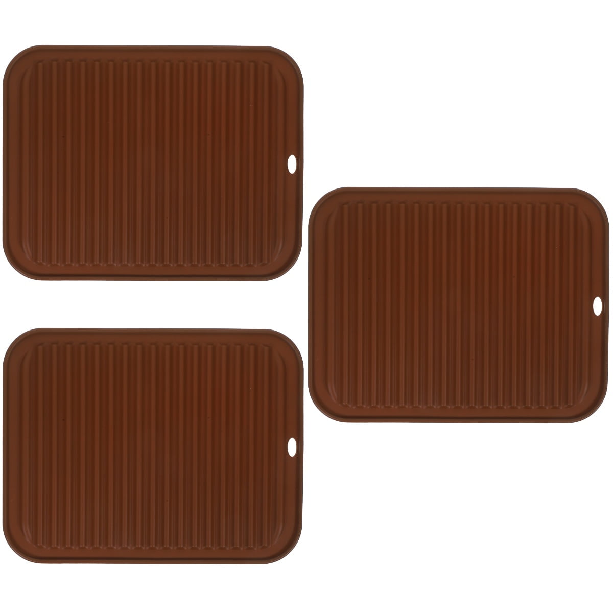 3pcs Wave Style Silicone Heat-insulation Pad Non-slip Plates Pad Pan ...