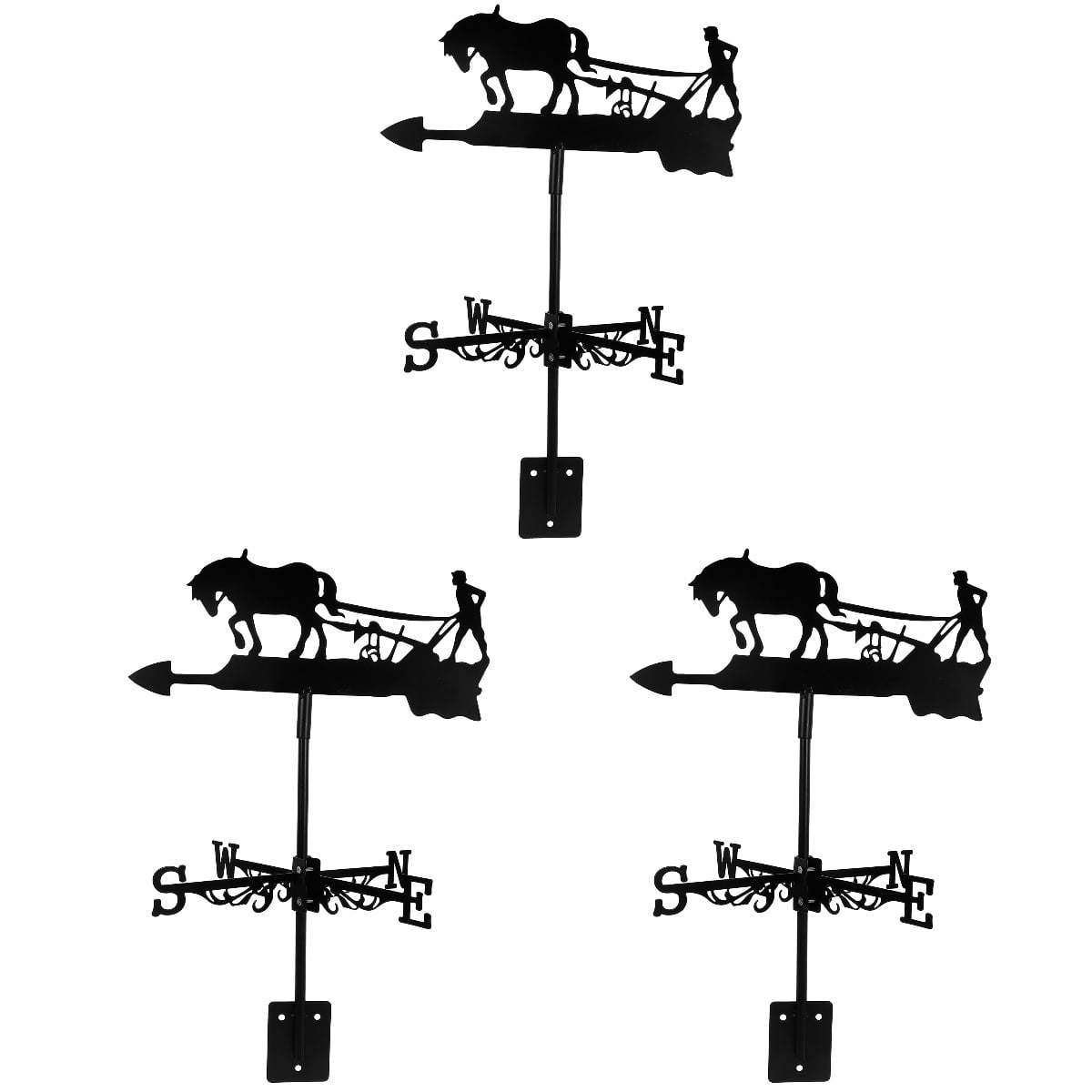 3pcs Weathervane Wind Direction Indicator Metal Wind Direction ...