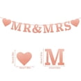 3pcs Wedding Decoration Hanging Banner Mr. and Mrs. Lettering Scene ...