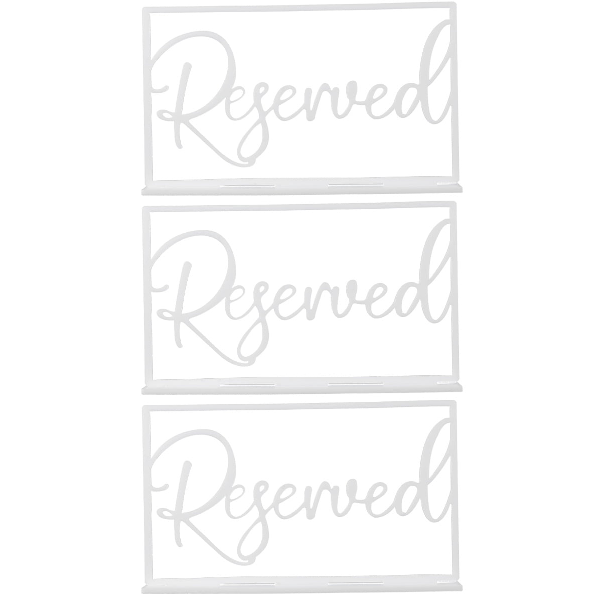 3pcs Wedding Reserved Seating Sign Restaurant Reserved Acrylic Sign ...