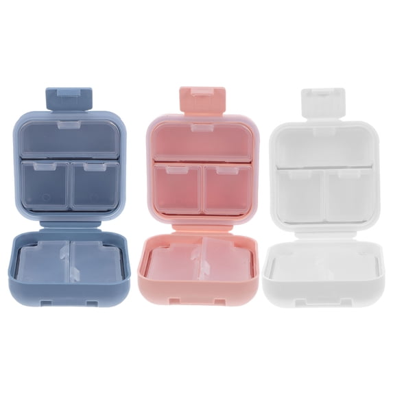 3pcs Weekly Pill Organizer Travel Pill Box Case 5 Compartment to Hold ...