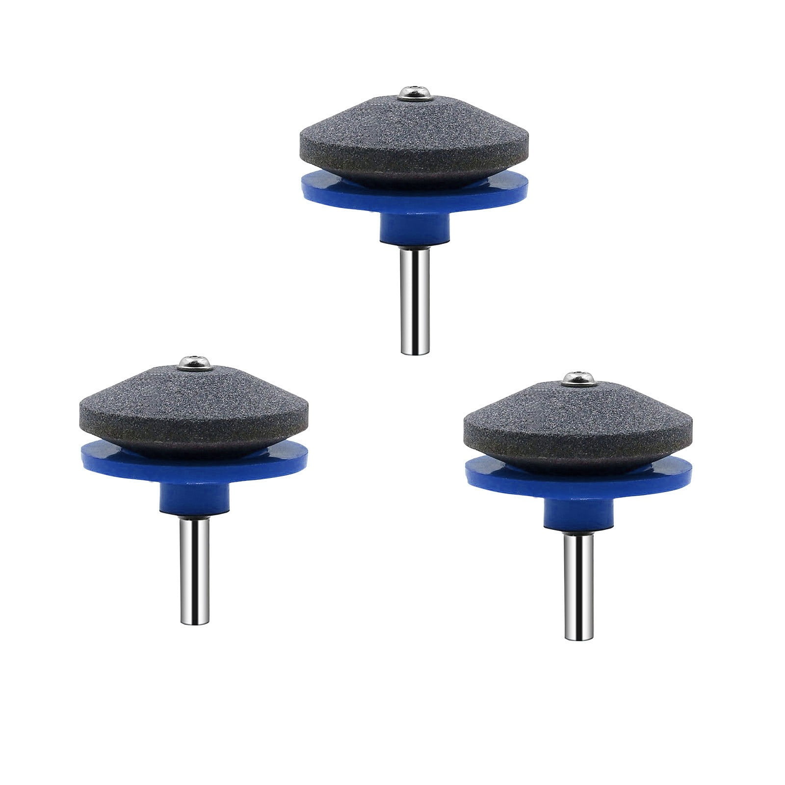 3pcs Wheel Stone Lawn Mower Blade Sharpening Stone Circular Sharpener ...
