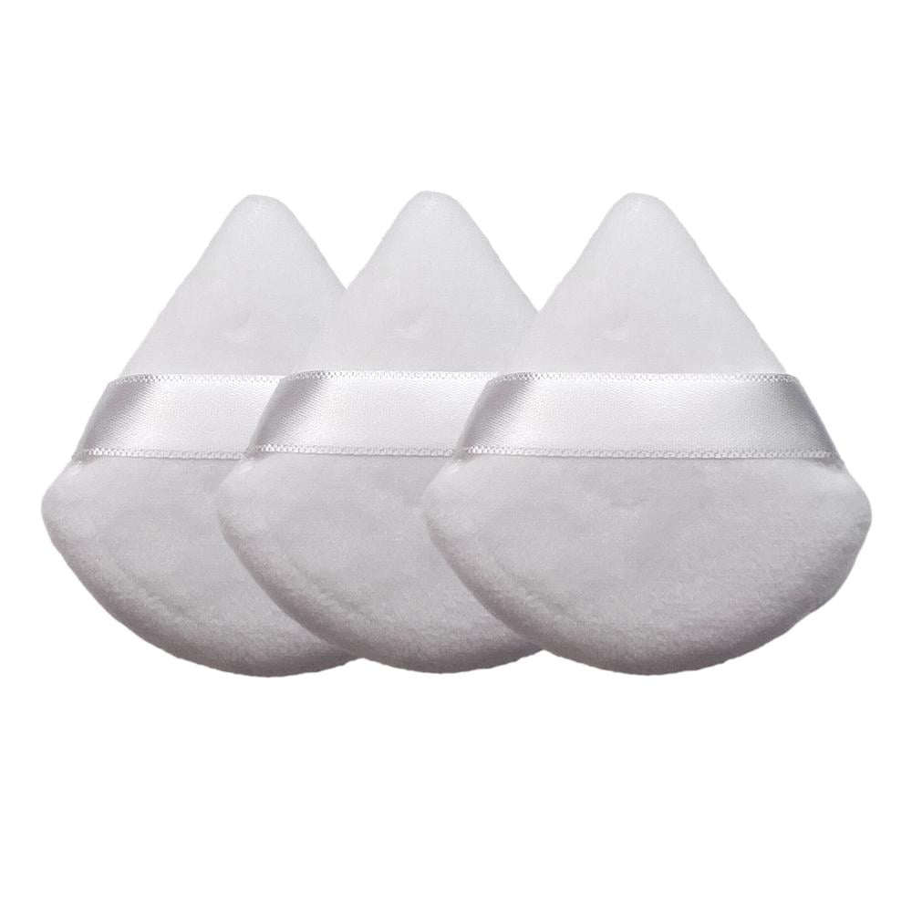 3pcs White Bulk Hot Selling Small Triangle Fan-Shaped Powder Puff Super ...