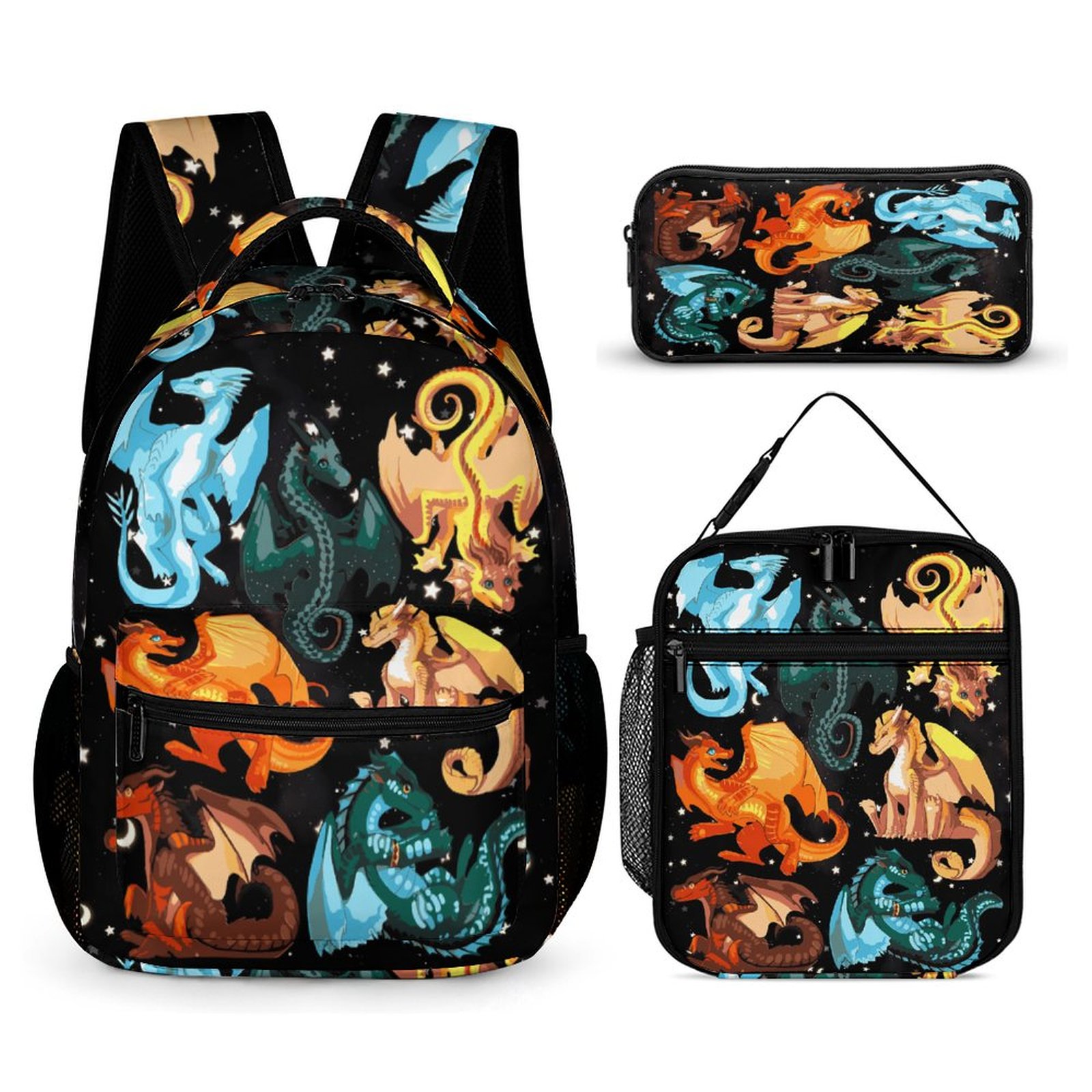 3pcs Wings of Fire Backpack Set, Multi-functional Laptop Bag 17in Water ...