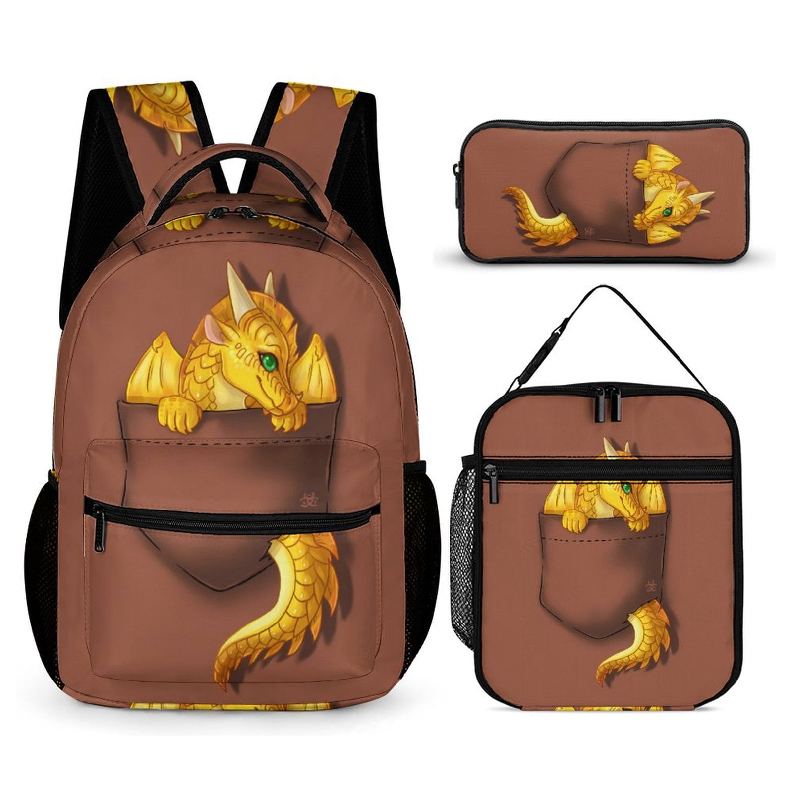 3pcs Wings of Fire Backpack Set, Multi-functional Laptop Bag 17in Water ...