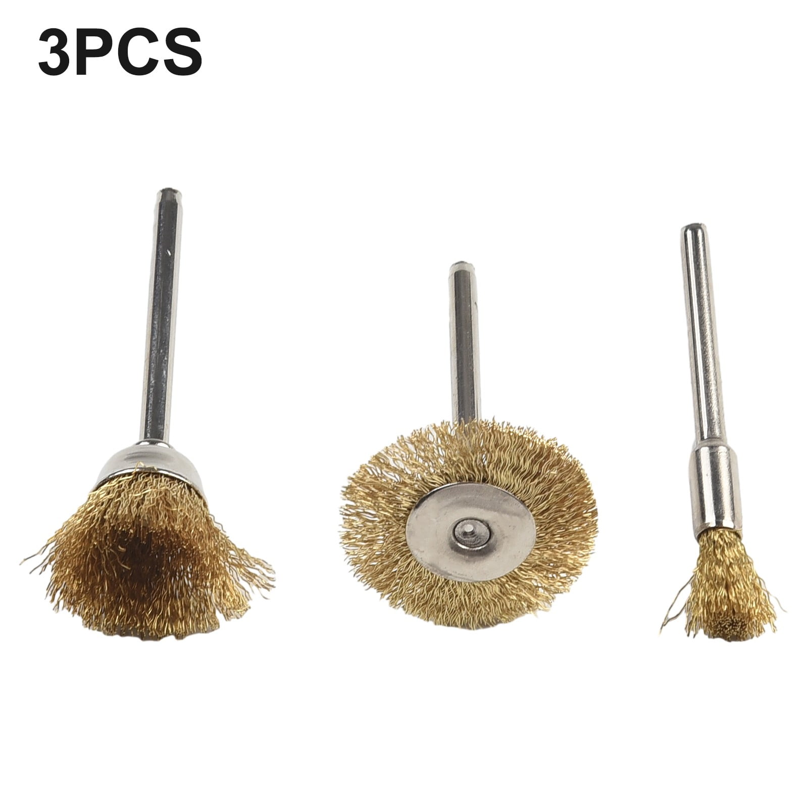 3pcs Wire Brush Wheel Cup Brush Set Rust Paint Remover For Rotary Tool ...