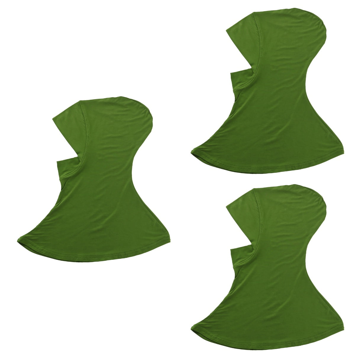 3pcs Women Adjustable Muslim Hijab Neck Cover Scarf Bonnet Inner Hijab ...