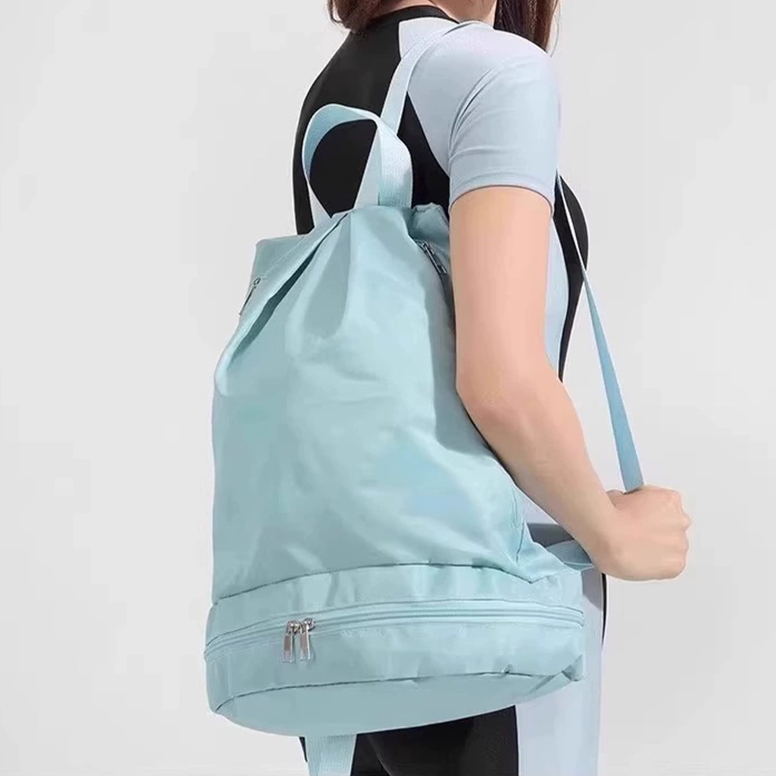 3pcs Women's Gym Backpack Waterproof Swimming Backpack with Shoe ...