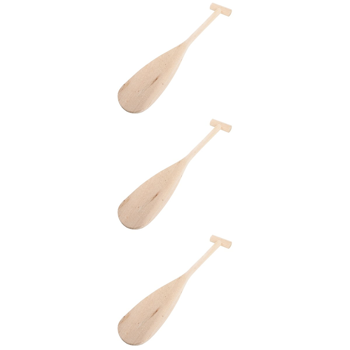 Eease 3pcs Wood Oar Kids Boats Paddle Comfort Canoes Paddle Wood Paddle ...