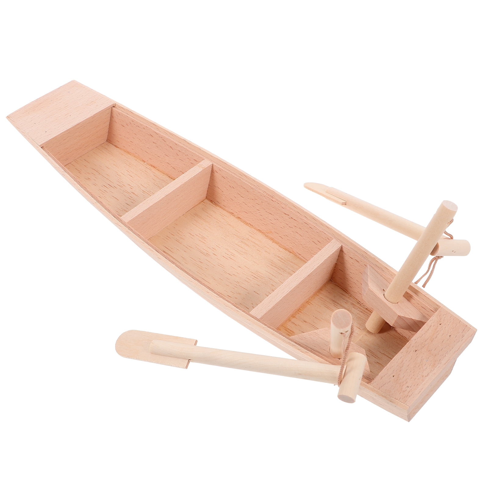 3pcs Wooden Mini Boat Model Small Wooden Fishing Boat Small Model Boat ...