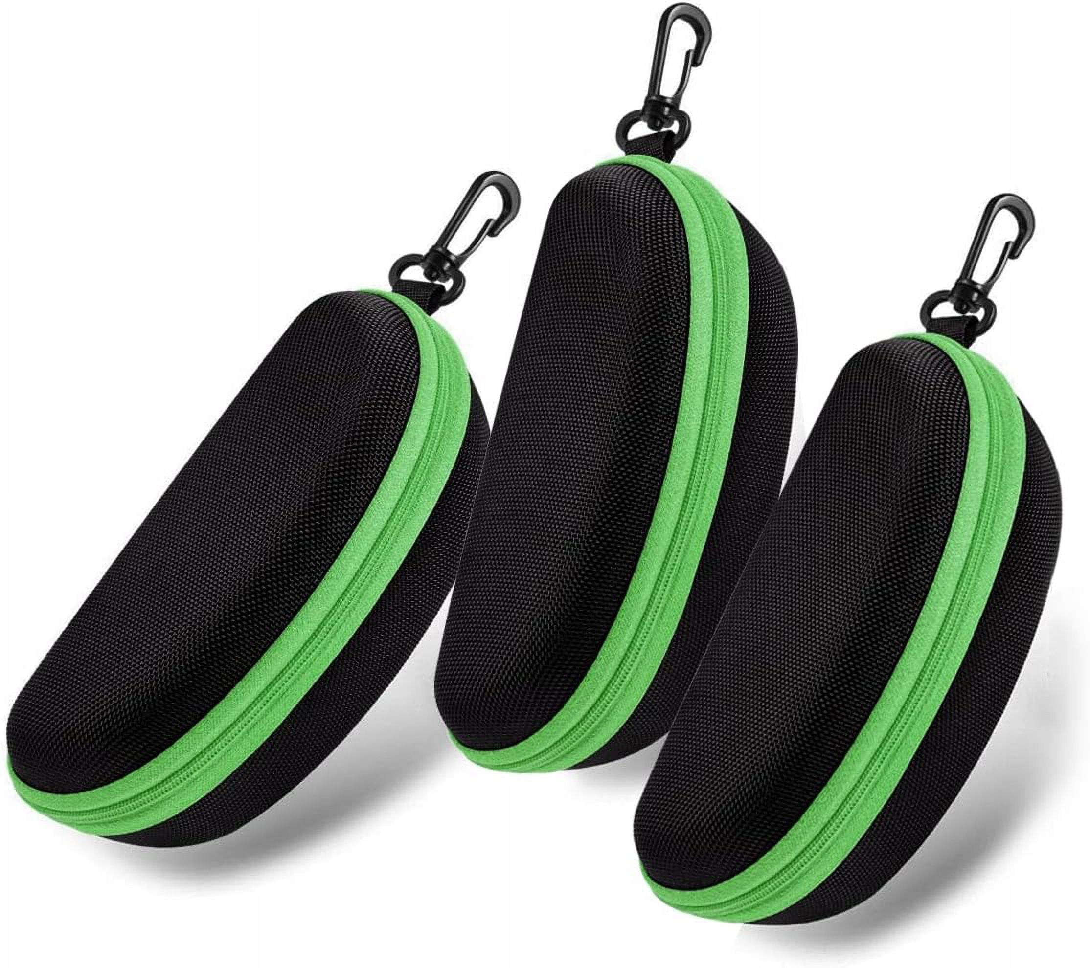 3Pcs Zipper Hard Shell Sunglasses Case and Eyeglasses Case Portable ...