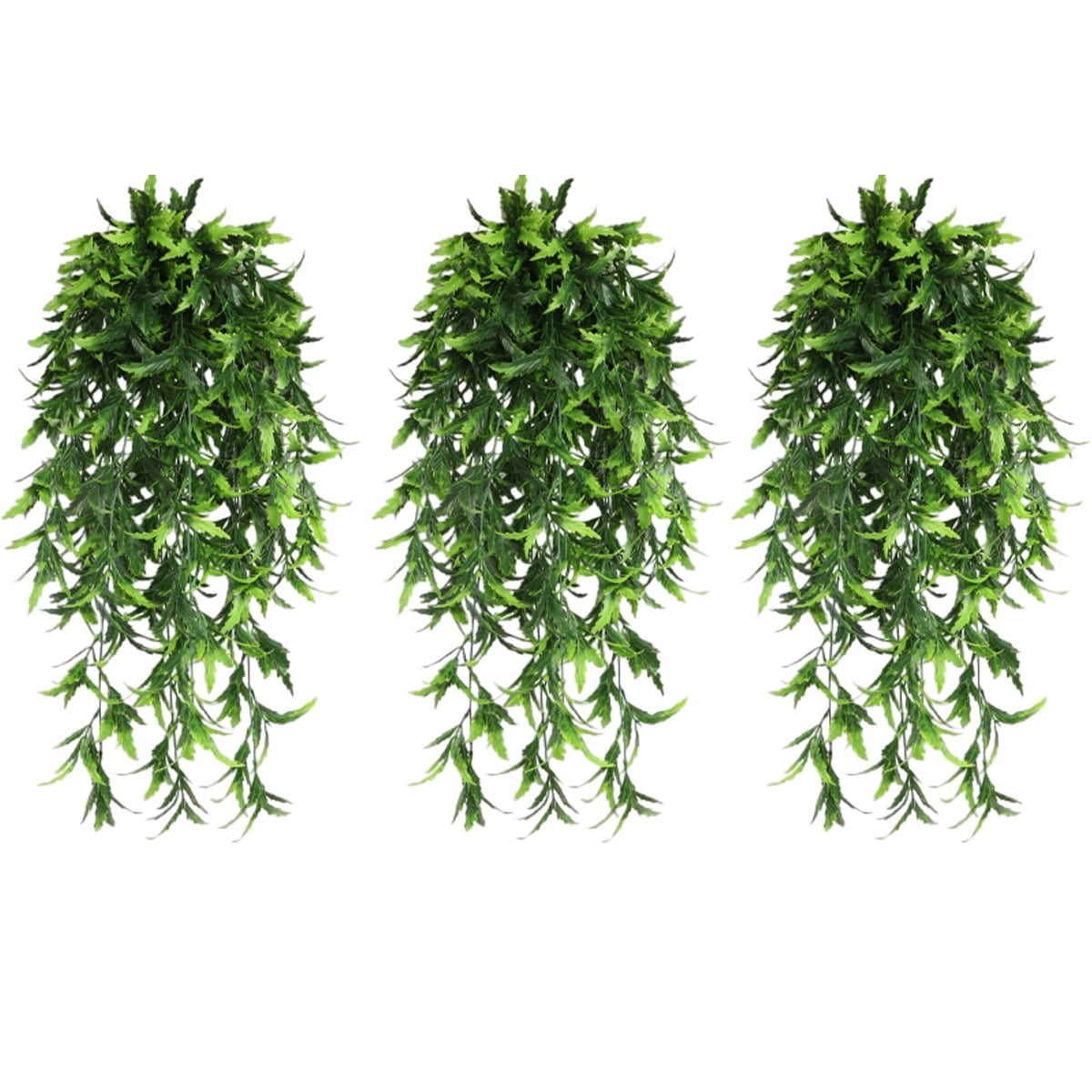 3pcs artificial plastic fake flower artificial plastic fake green plant ...