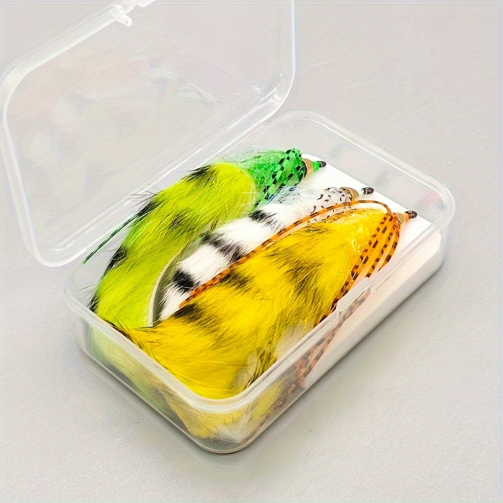 3pcs/box Hand-tied Fly Copper Headgear with Streamer for CATERPILLAR ...