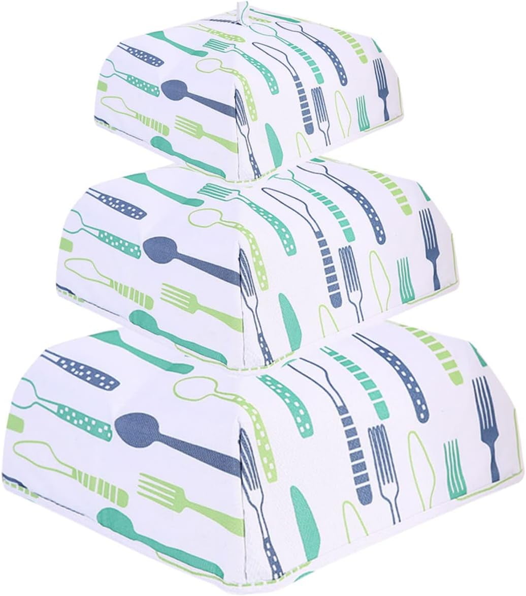 3pcs foldable insulated bowl covers multi-purpose food cover umbrella ...