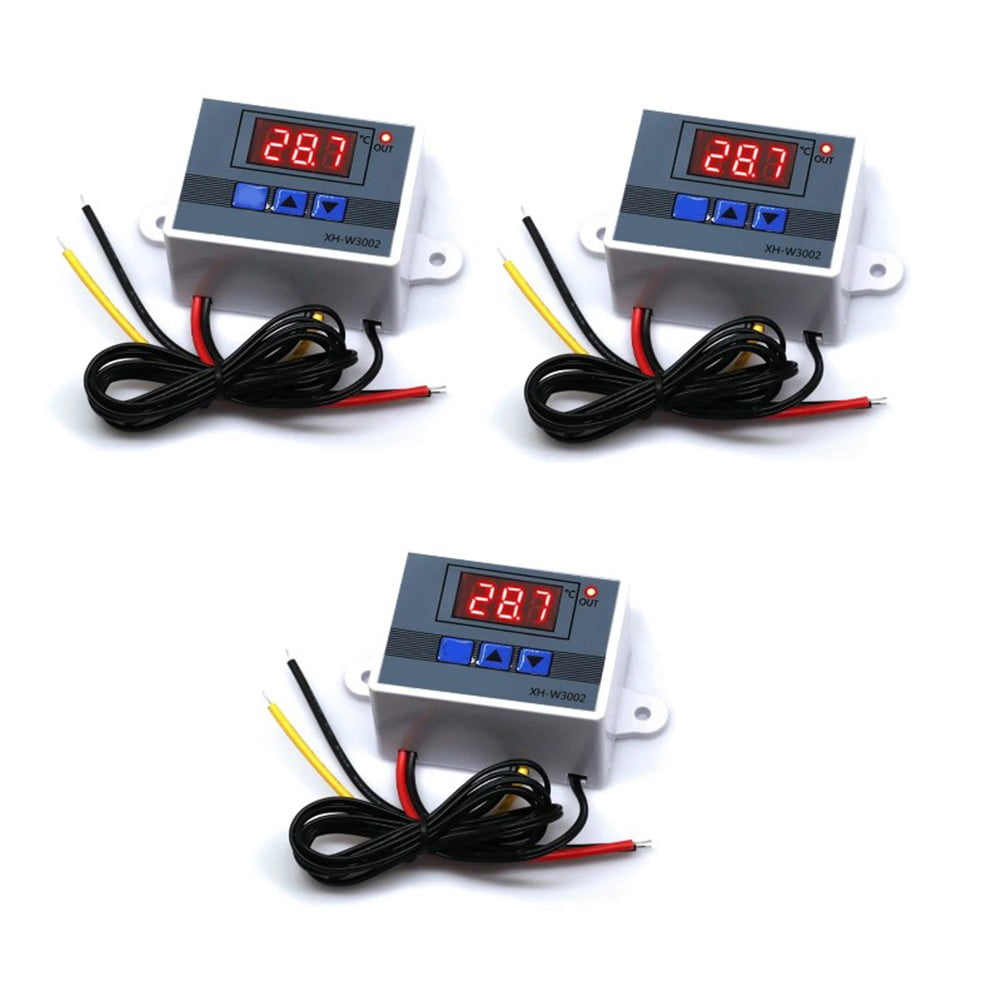 3Pcs for W3002 Microcomputer Temperature Controller Switch 110-220V ...