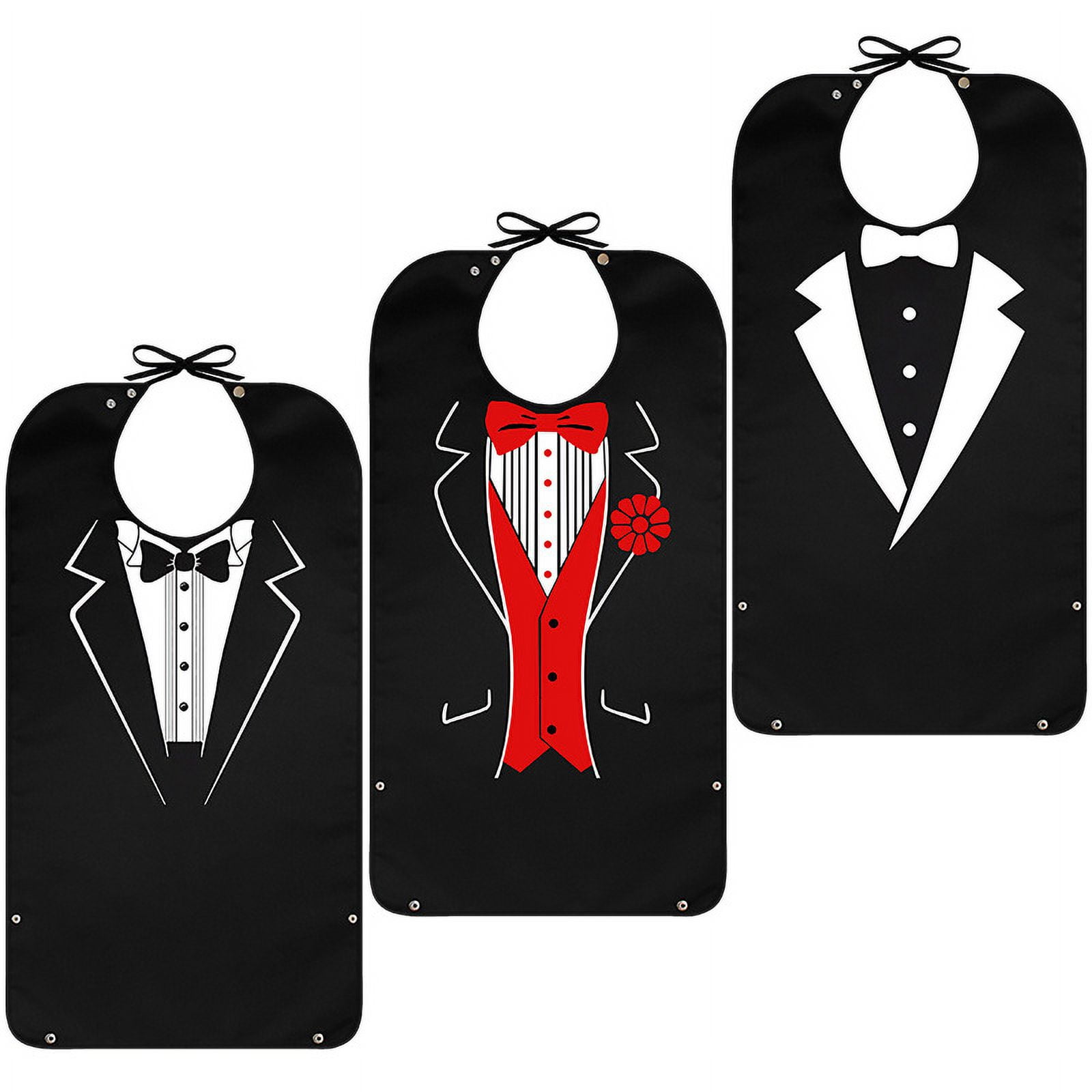 3pcs lothing Protectors for Eating, Senior Adult Bib Terry Cloth Crumb ...