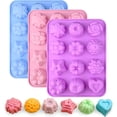 3pcs, rectangular silicone mold, DIY scented candle pendant, crystal ...