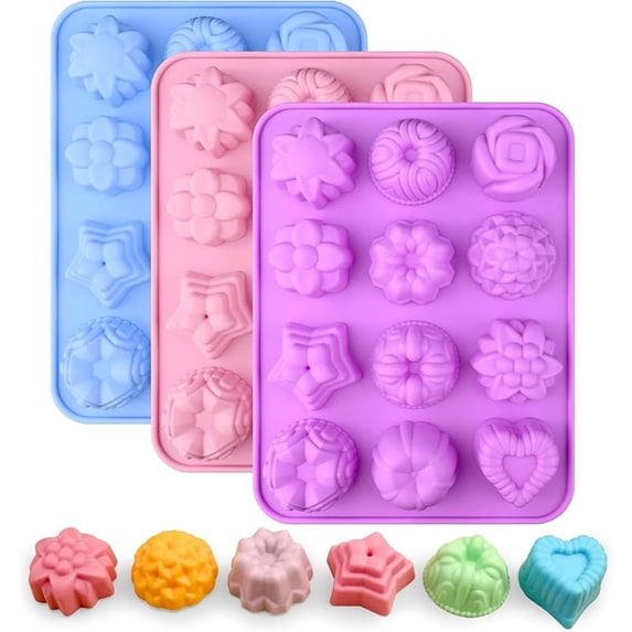 3pcs, rectangular silicone mold, DIY scented candle pendant, crystal ...
