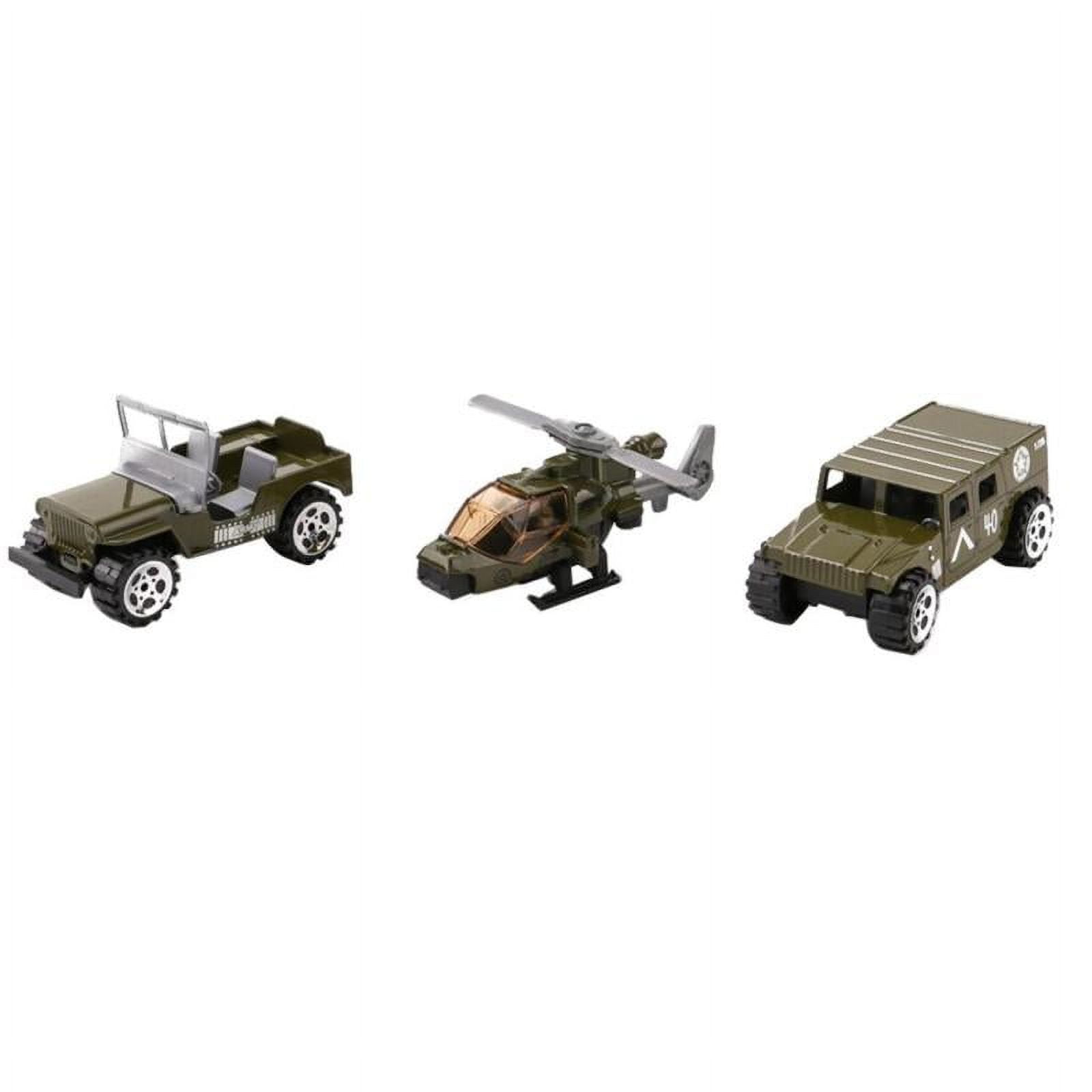 3pcs/set 1:64 Car Battlefield Car Helicopter Model Toy Soldier Figures ...