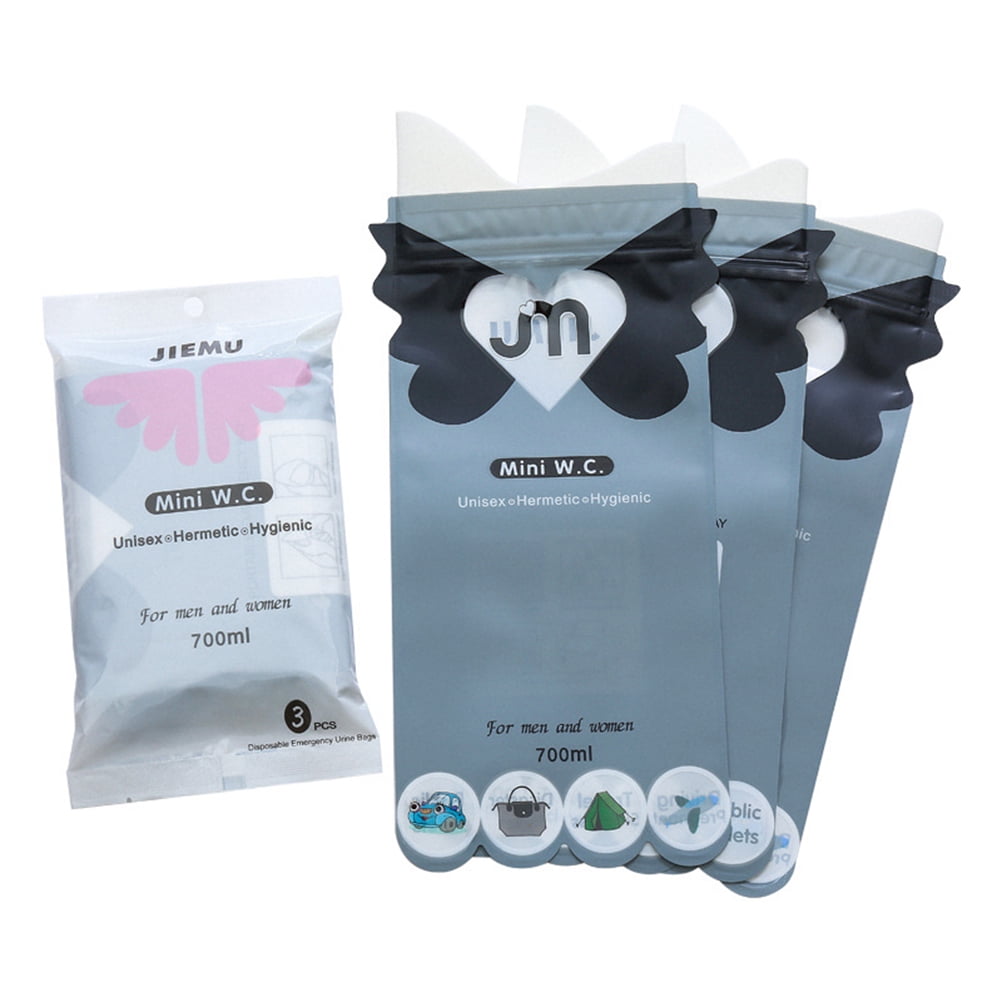 3pcs/set Disposable Urinal Bags for Women 700ml Emergency Portable Car ...