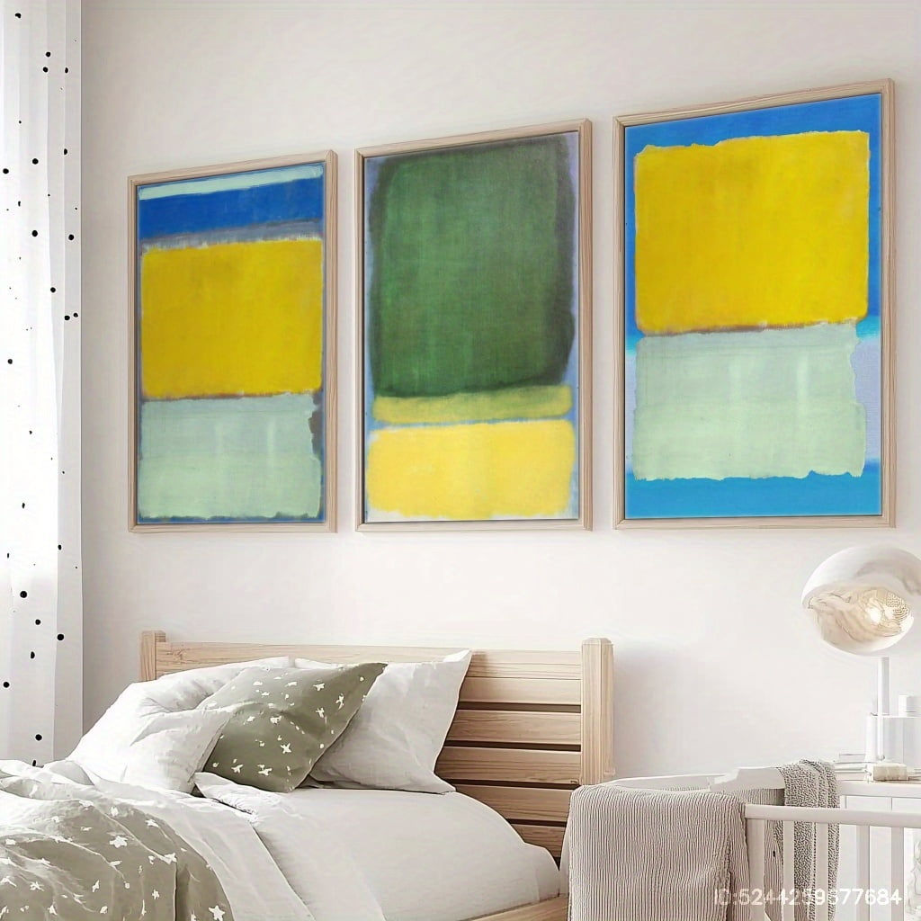 3pcs/set Framed Canvas Collection, Stylish Space Artistic Tribute ...