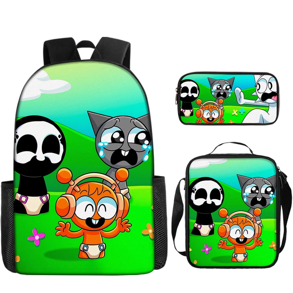 3pcs/set Game Rhythm Box Sprunki Backpack 3D Printed Backpack, Large ...