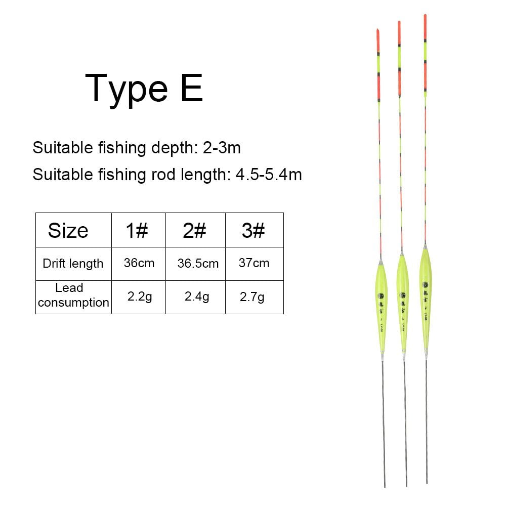 3pcs/set Portable Sensitive Accessories Fishing Floats Balsa Tail ...