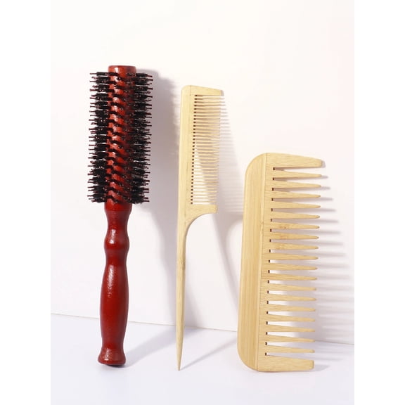 Onedor Natural Green Sandalwood Anti-Static Wooden Comb, Extra Wide ...