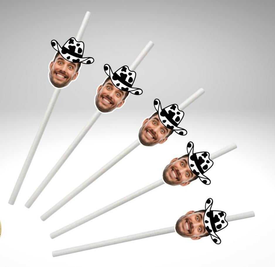 3pcsGroom Head Bachelorette Party Straws, Personalized Bachelorette ...