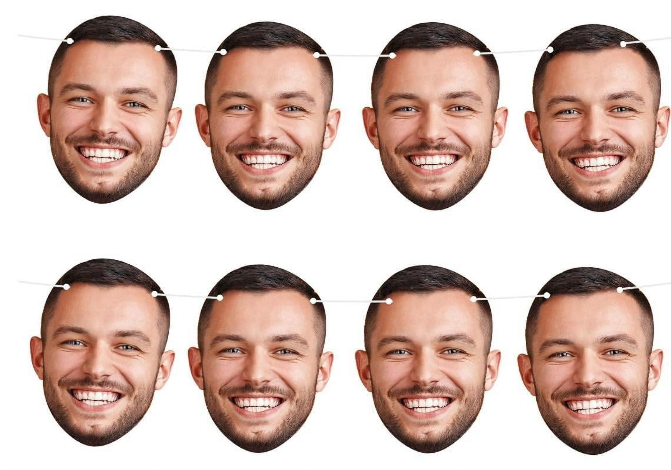 3pcsPhoto Face Party Banner Stag Night Hen Do Personalized Sign Funny ...