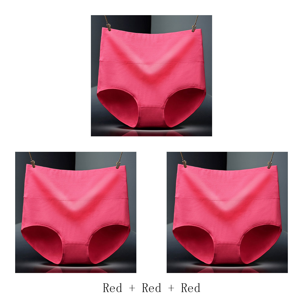 3pieces/lot women panties high waist control abdomen slimming shapewear ...