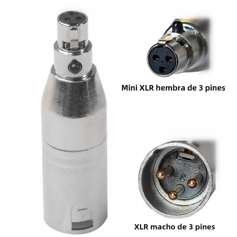 3pin Mini XLR Male Female to XLR Male Female Audio Cable Adapter for ...