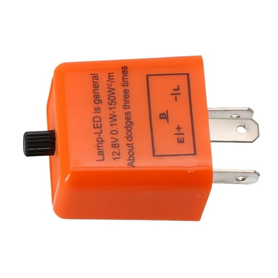 3pin Motorcycle LED Flasher Relay Adjustable Frequency Square Flashing ...