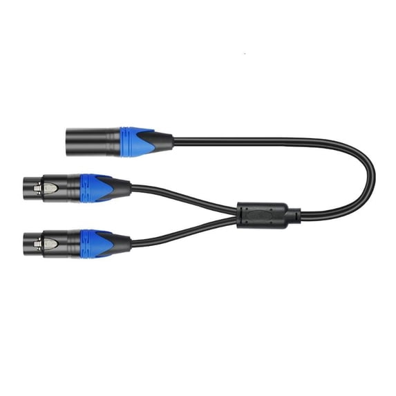 3pin Splitter Adapters Cable Patches Wire Line for Microphone ...